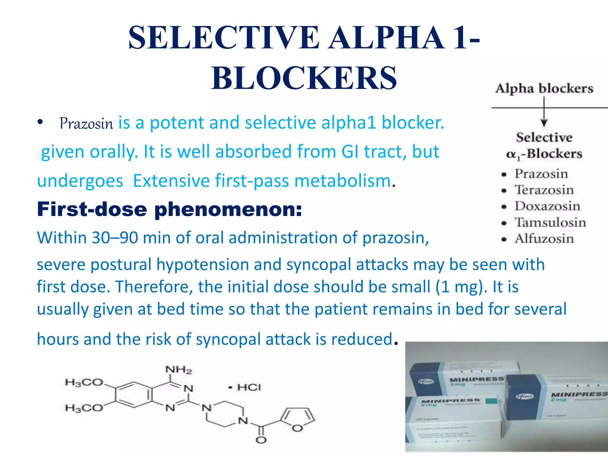 Alpha blockers PHARMACOLOGY | PPTX