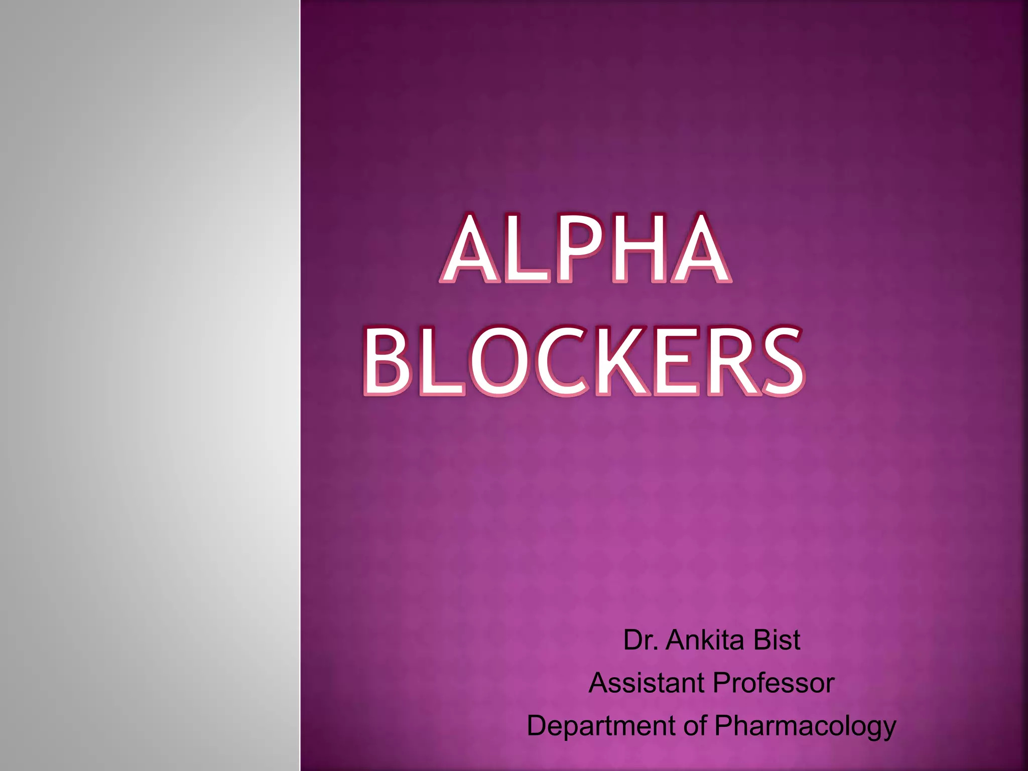 Alphablockers | PPTX