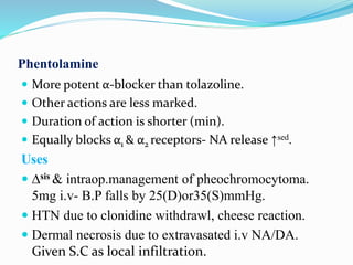 Alpha blockers class | PPTX | Heart and Cardiovascular Diseases ...