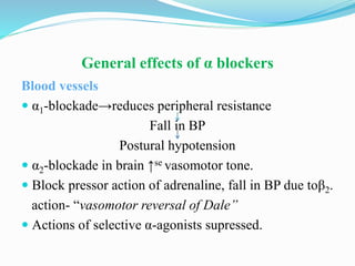 Alpha blockers class | PPTX | Heart and Cardiovascular Diseases | Diseases and Conditions