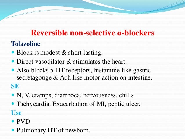 Alpha blockers class