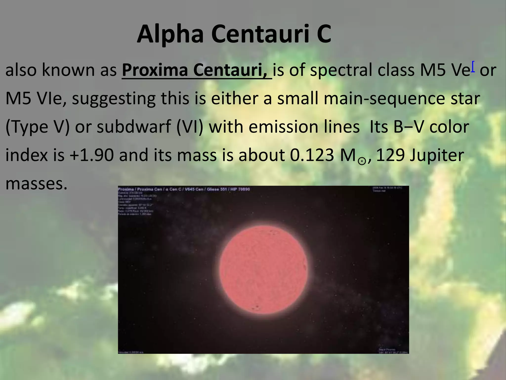 Alpha centauri Star | PPTX | Space and Astronomy | Science