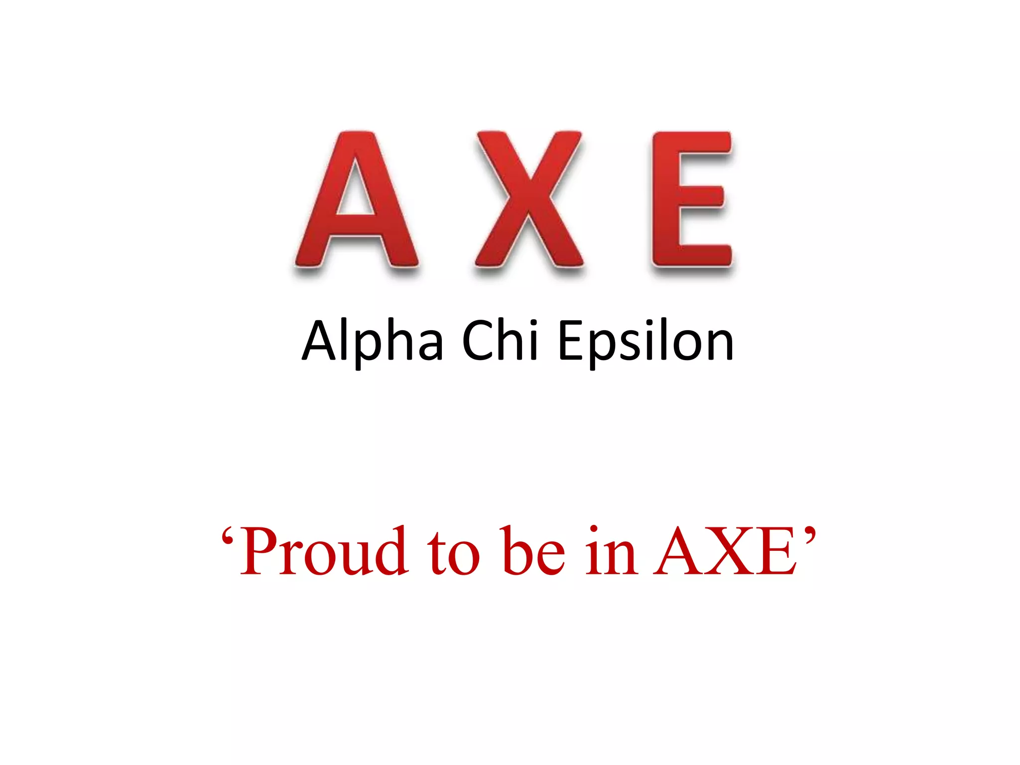 Alpha Chi Epsilon Presentation | PPT