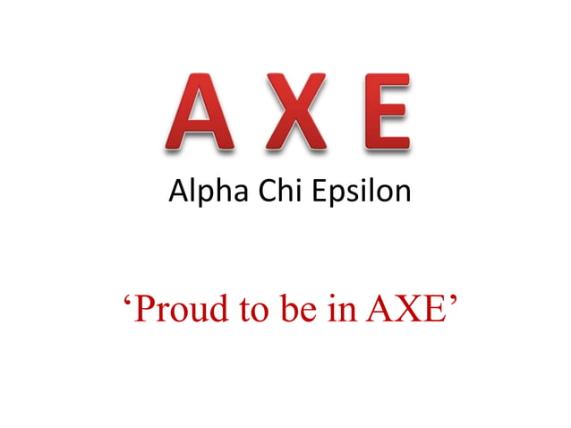 Alpha Chi Epsilon Presentation | PPT