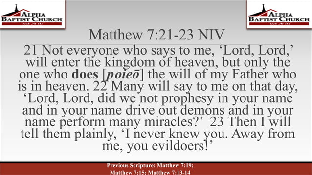 Matthew 7:24-27 Sermon Slides | "Listen the LORD, the Wise Foundation ...