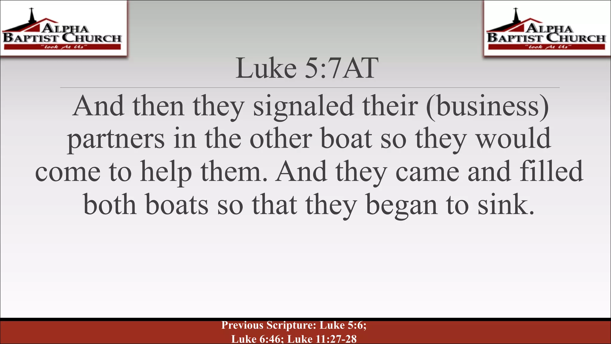 Luke 5:1-11 Sermon Slideshow | "Catch For Christ" | PDF