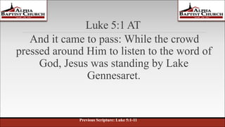 Luke 5:1-11 Sermon Slideshow | "Catch For Christ" | PDF