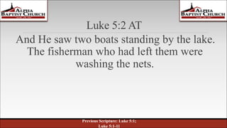 Luke 5:1-11 Sermon Slideshow | "Catch For Christ" | PDF