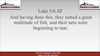 Luke 5:1-11 Sermon Slideshow | "Catch For Christ" | PDF