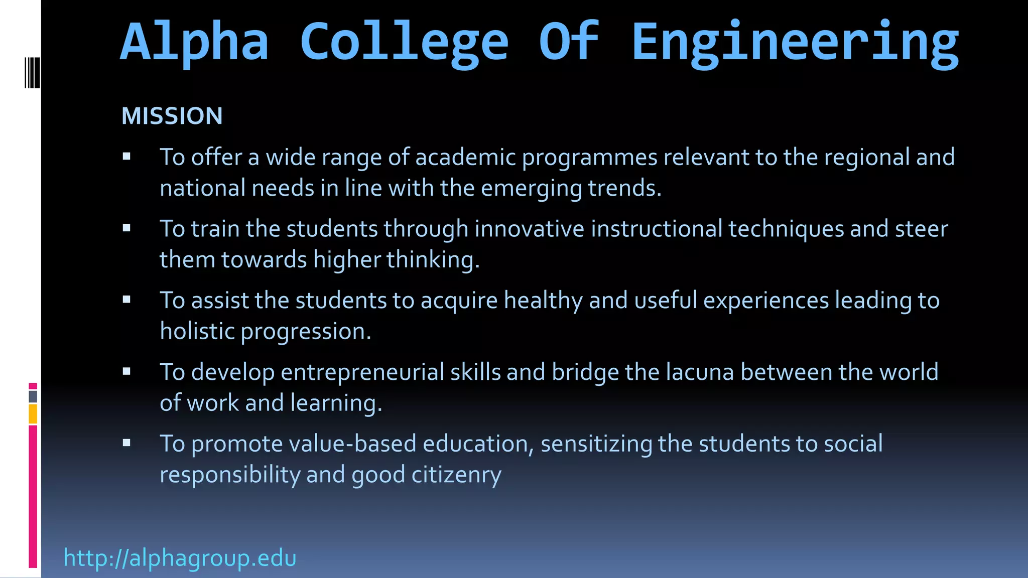 Alpha engineering college | PPTX