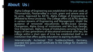 Alpha engineering college | PPTX