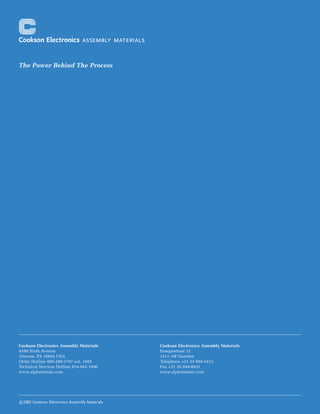 Alpha exactalloy Solder preforms for product and process improvement | PDF