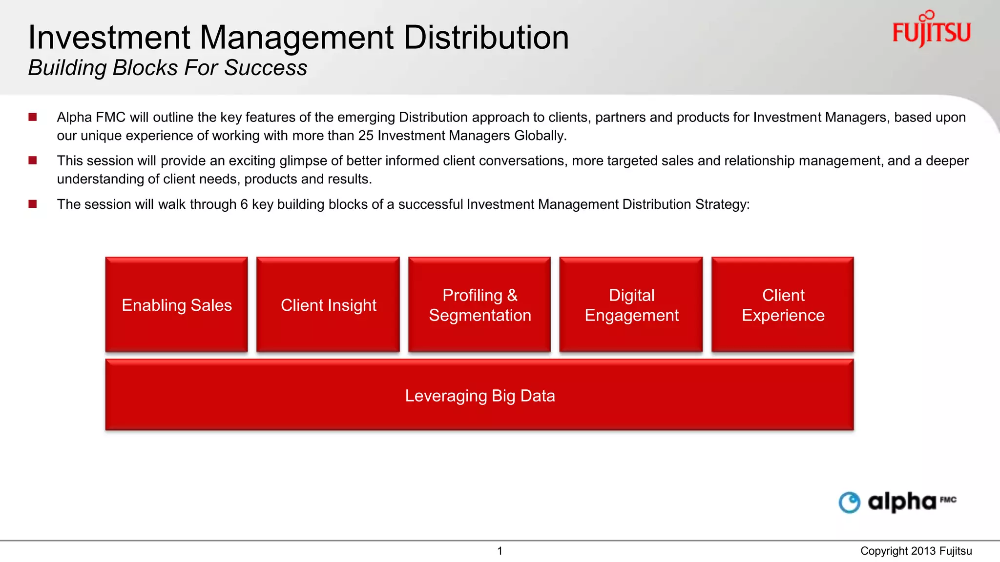 Alpha fmc investment management distribution presentation final | PPTX