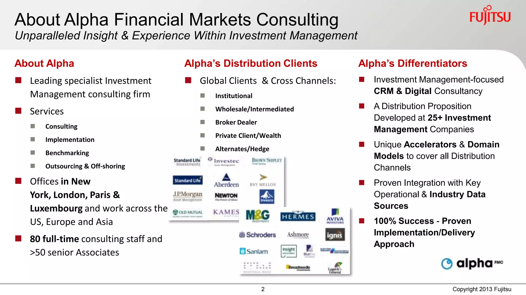 Alpha fmc investment management distribution presentation final | PPTX