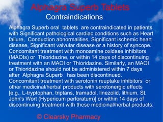 Alphagra Superb Tablets | PPT