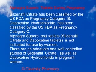 Alphagra Superb Tablets | PPT
