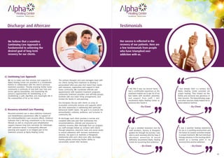 Alpha Healing Center- De-addiction & Rehab Center | PDF