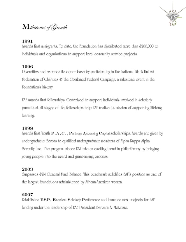 Alpha Kappa Alpha Educational Advancement Foundation | PDF