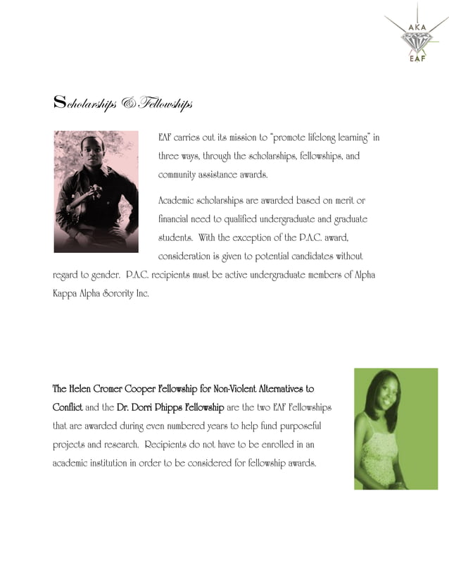 Alpha Kappa Alpha Educational Advancement Foundation | PDF
