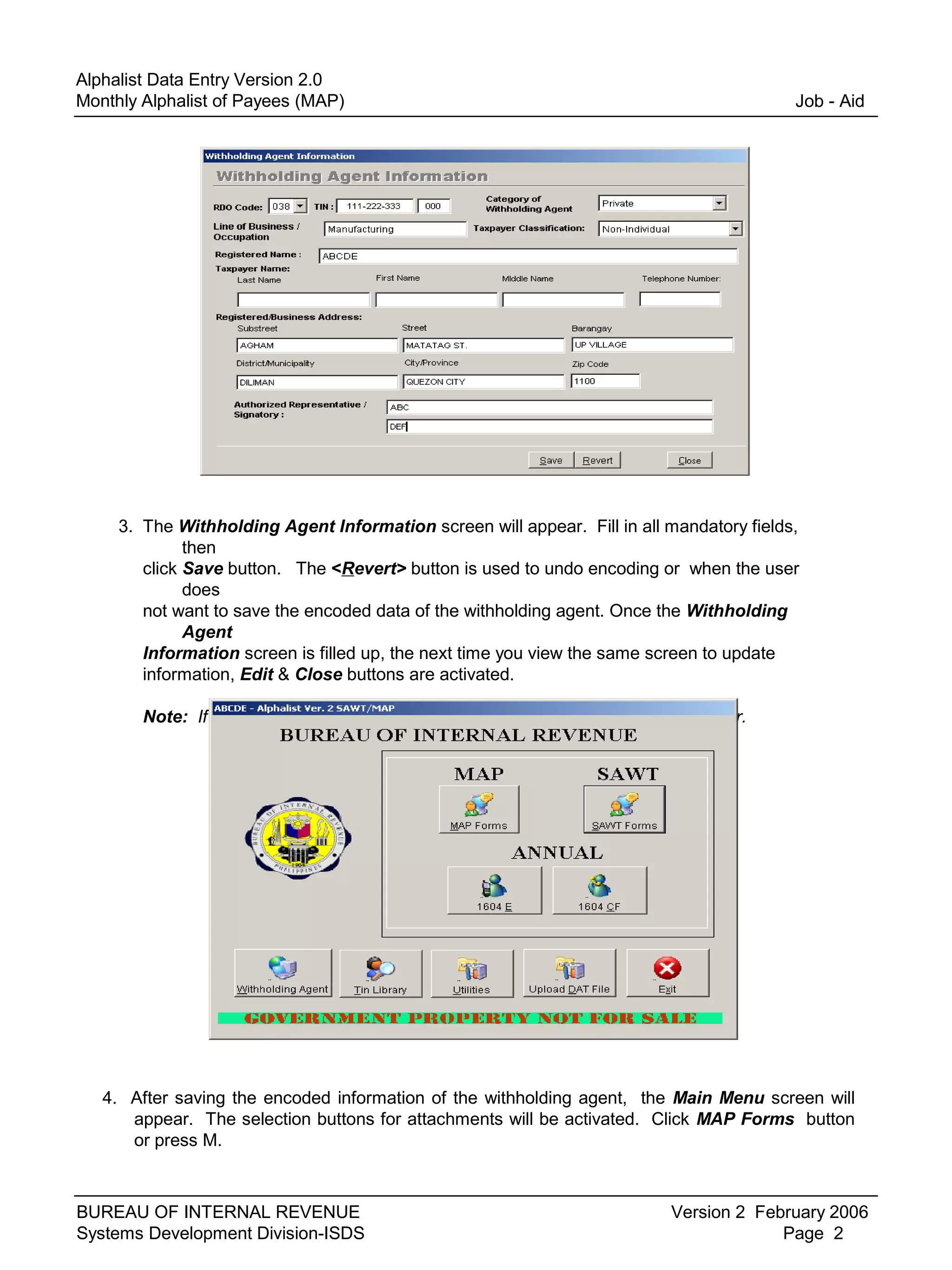 Alphalist map sawt_de_jobaid_ver2 | PPT