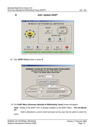 Alphalist map sawt_de_jobaid_ver2 | PDF