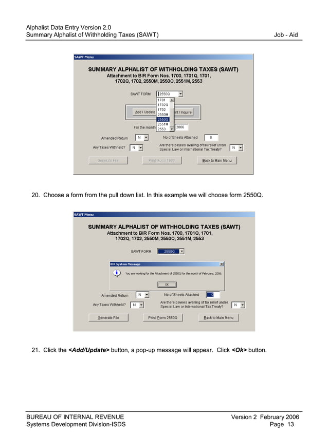 Alphalist map sawt_de_jobaid_ver2 | PDF