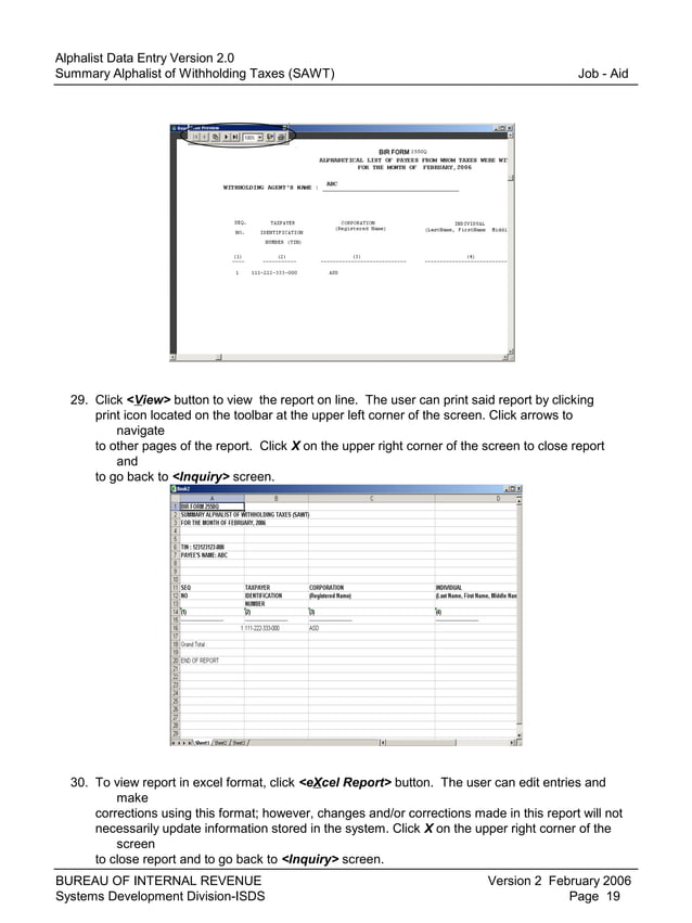Alphalist map sawt_de_jobaid_ver2 | PDF