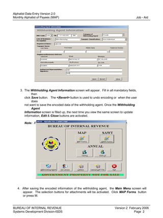 Alphalist map sawt_de_jobaid_ver2 | PDF