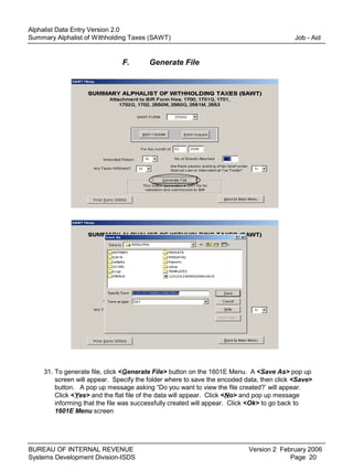 Alphalist map sawt_de_jobaid_ver2 | PDF