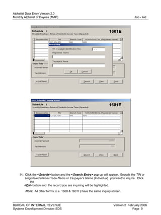 Alphalist map sawt_de_jobaid_ver2 | PDF
