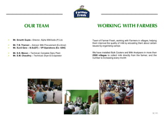 FarmerFresh Alpha milk foods company | PDF