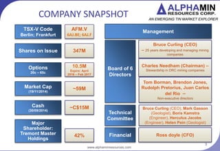 Alphamin presentation feb2015 | PPTX