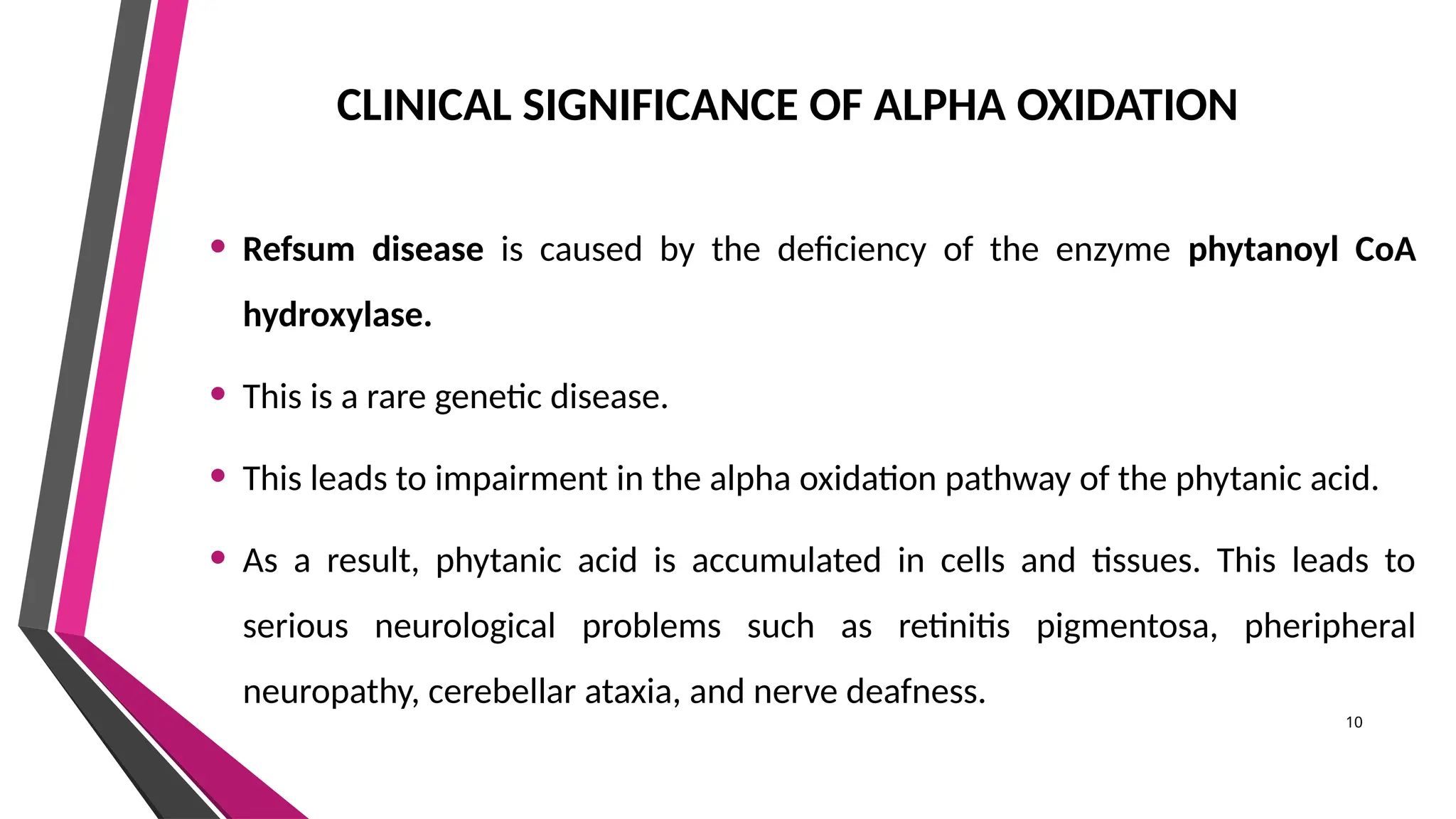 Alpha & Omega oxidation of Fatty Acid.pptx | Chemistry | Science
