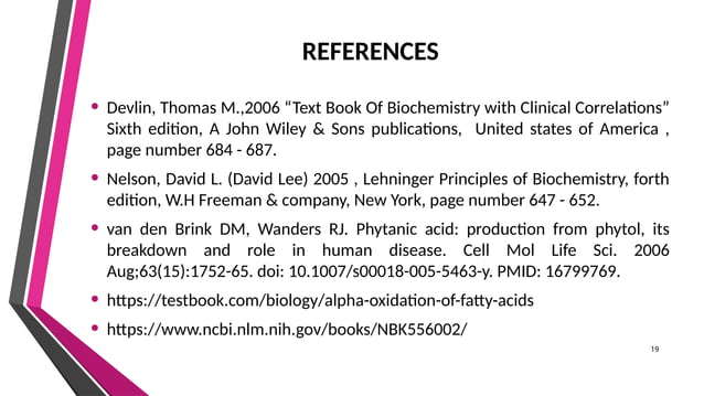 Alpha & Omega oxidation of Fatty Acid.pptx | Chemistry | Science