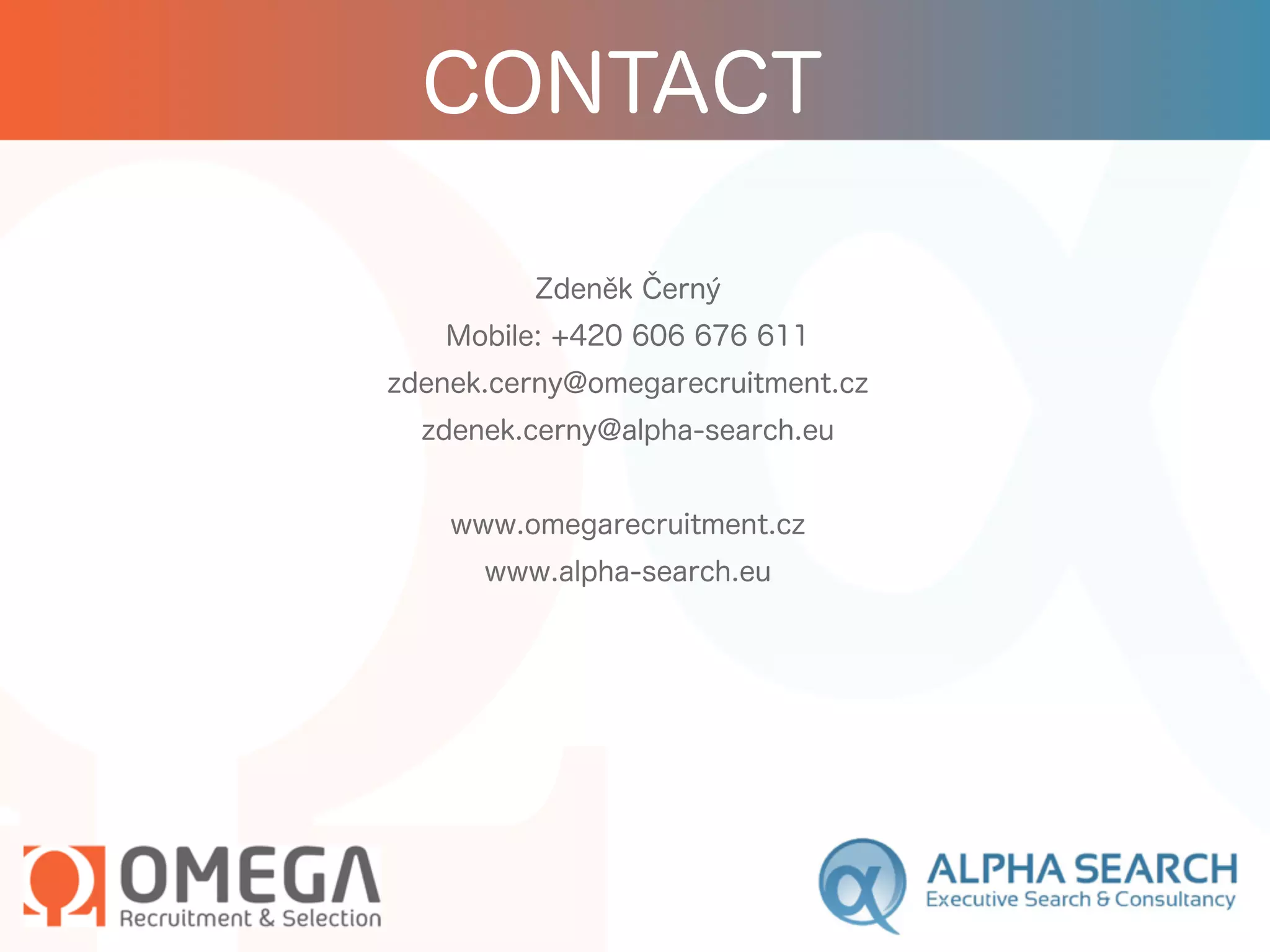 Alpha Search & Omega Recruitment Introduction | PPT
