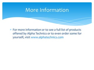 Alpha Technics | PPTX