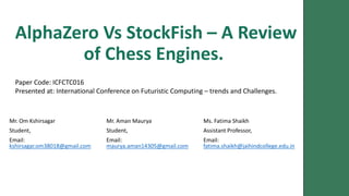 AlphaZero Vs StockFish – A Literature Review.pptx