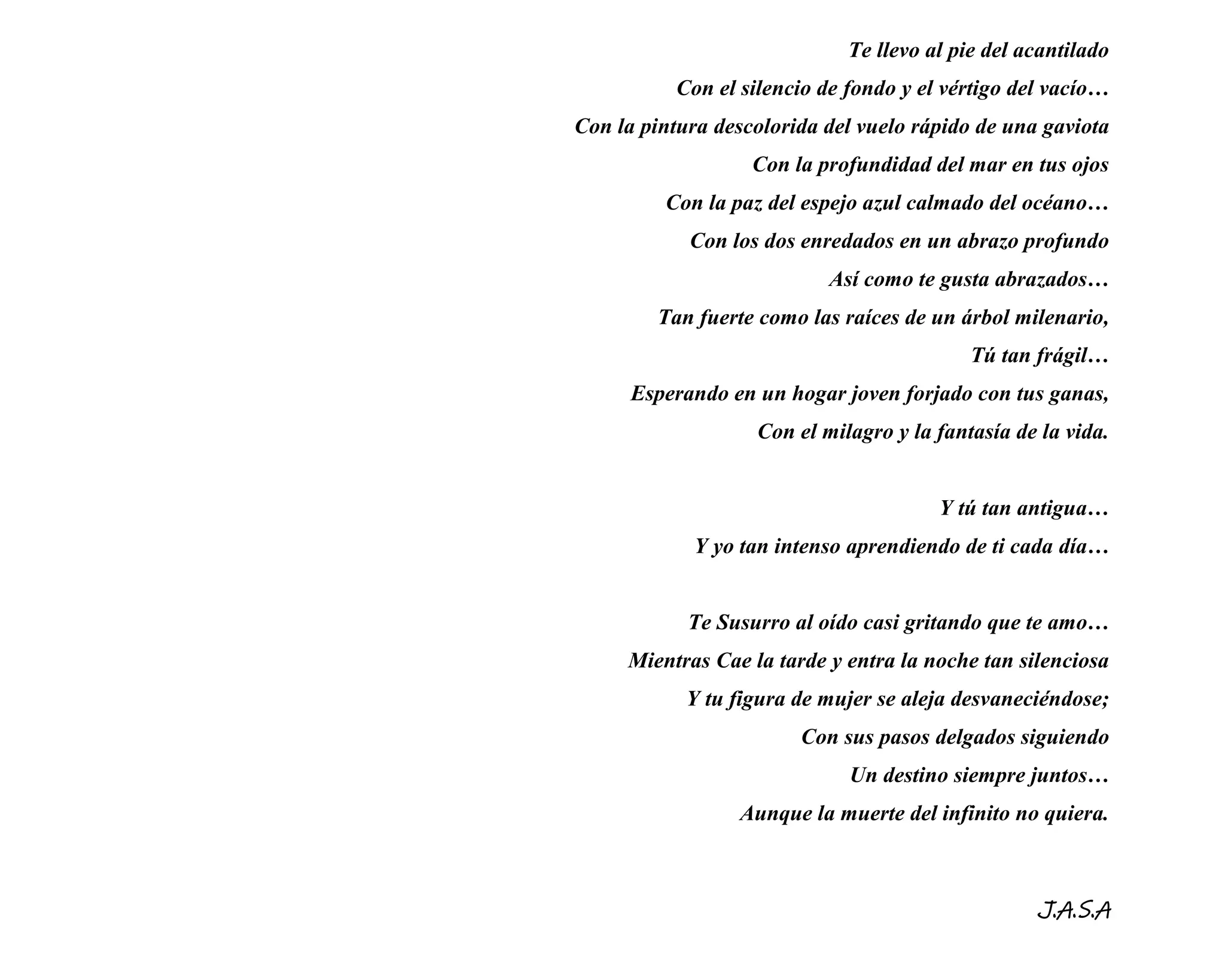 al pie del acantilado - poema de jose adan saavedra alvarado | DOCX
