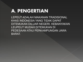PPT makanan leupeut oleh Alpi f a | PPTX