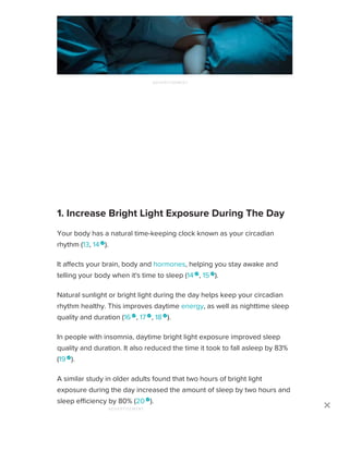17 Proven Tips to Sleep Better at Night | PDF