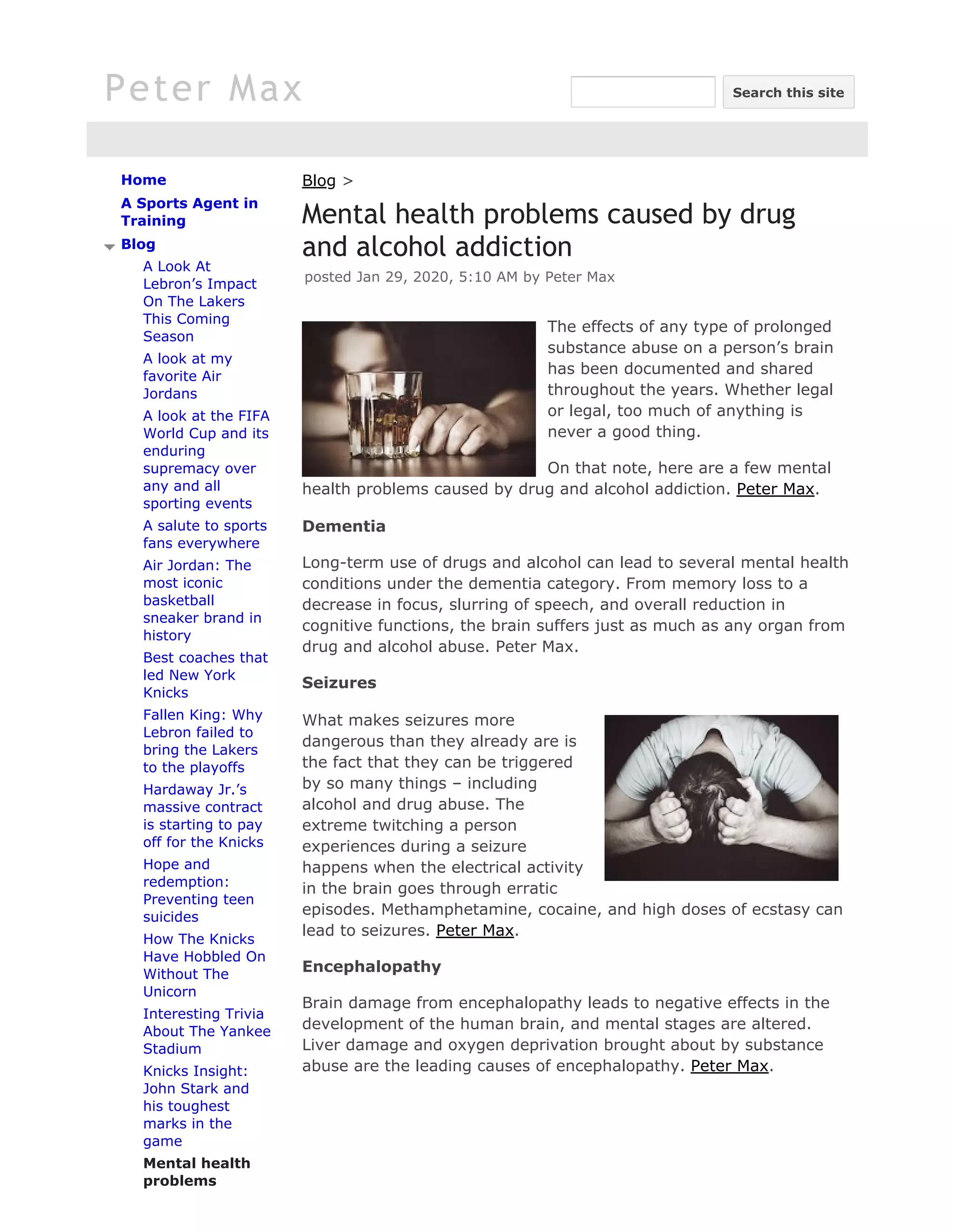 Mental health problems caused by drug and alcohol addiction | PDF