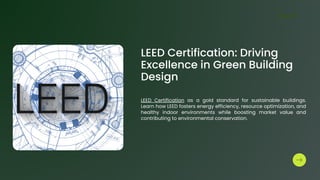 Key Certifications and Strategies for Sustainable Development and Green Building | PDF