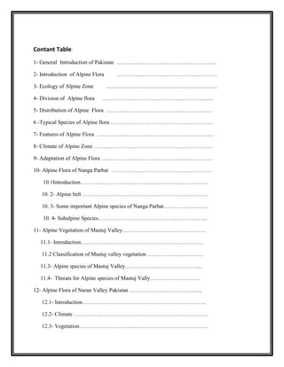 Alpine flora of pakistan | PDF