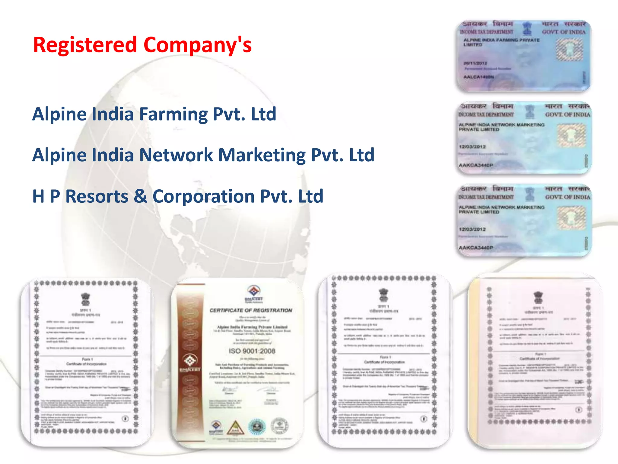 Alpine india monthly plan | PPT