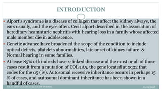 Alport syndrome | PPTX
