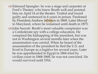 Abraham Lincoln Assassination | PPTX