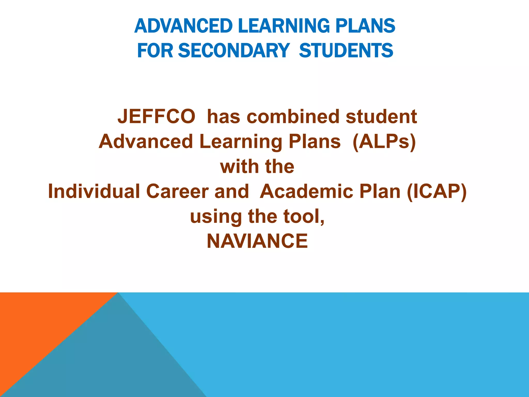 ALPs in Jeffco | PPT