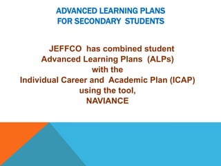 ALPs in Jeffco | PPT