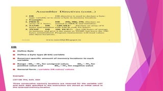 Introduction to Assembly Language | PPTX