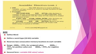 Introduction to Assembly Language | PPTX
